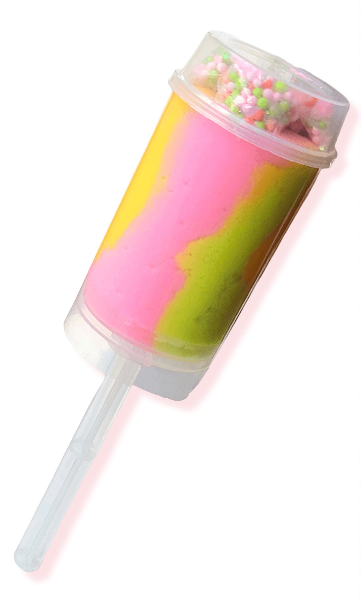 Rainbow Sherbet Push Pop Handmade Cloud Slime - Etsy