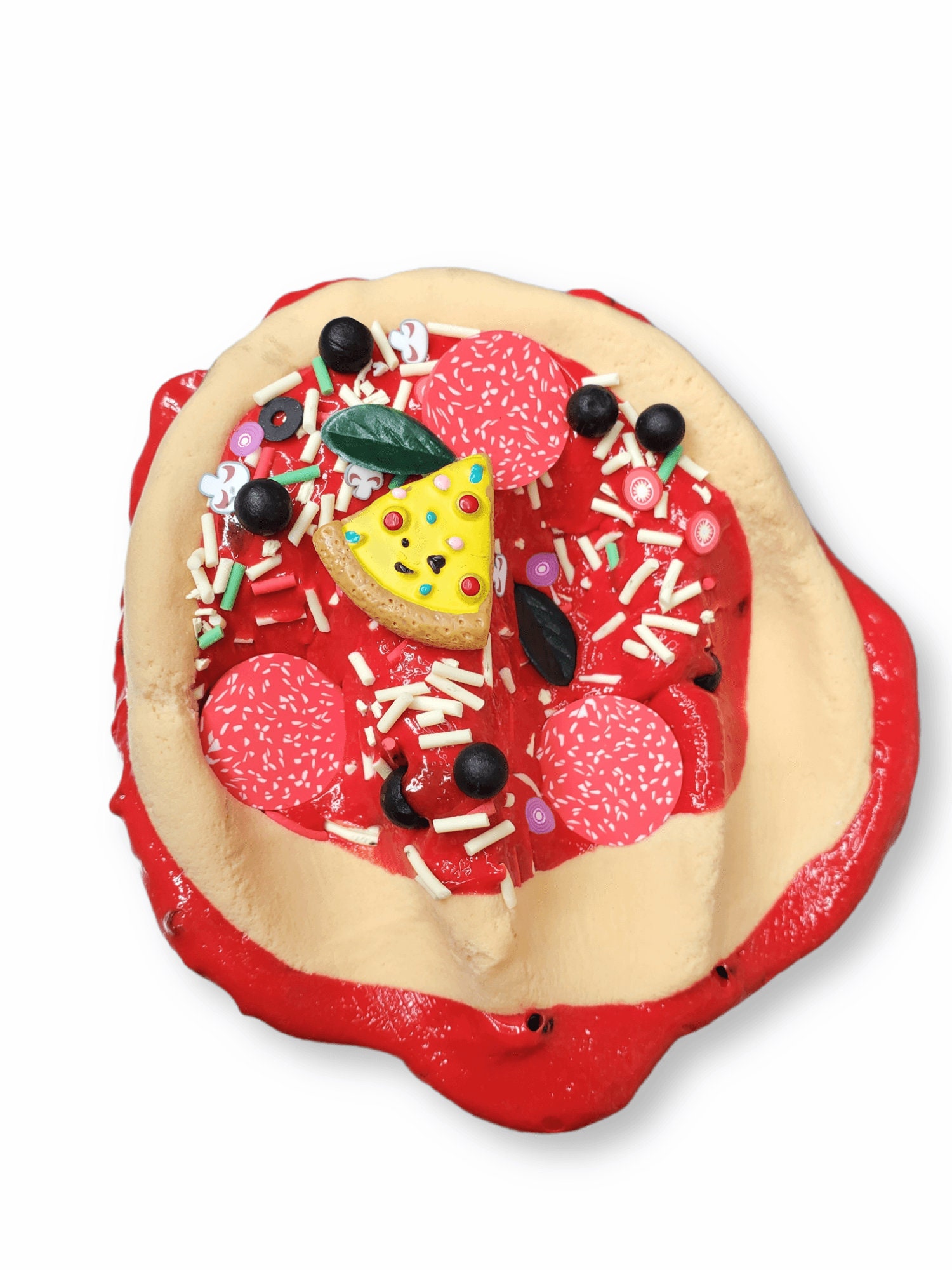 Supreme Pizza Handmade Scented Slime Kit DIY, Sensory Fidget Toy - Etsy