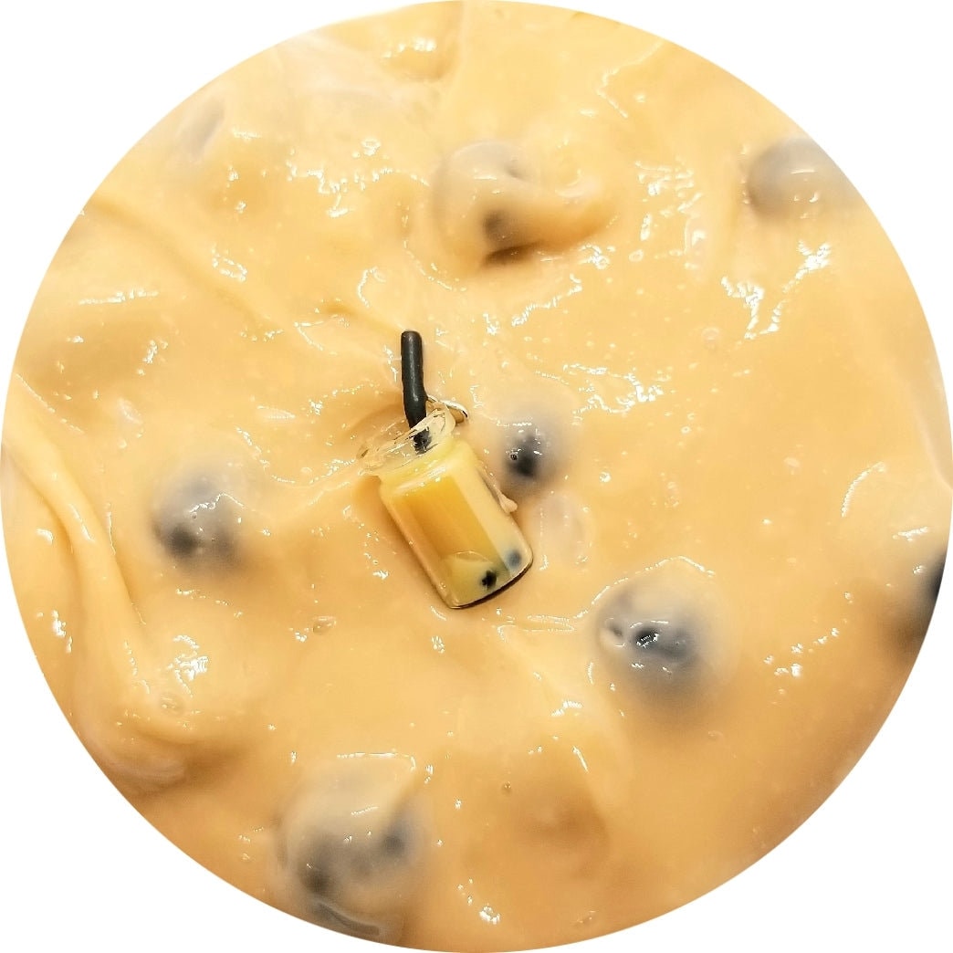 Milk Boba Tea Handmade Scented Slime, Thick Glossy Sensory Fidget Toy ...