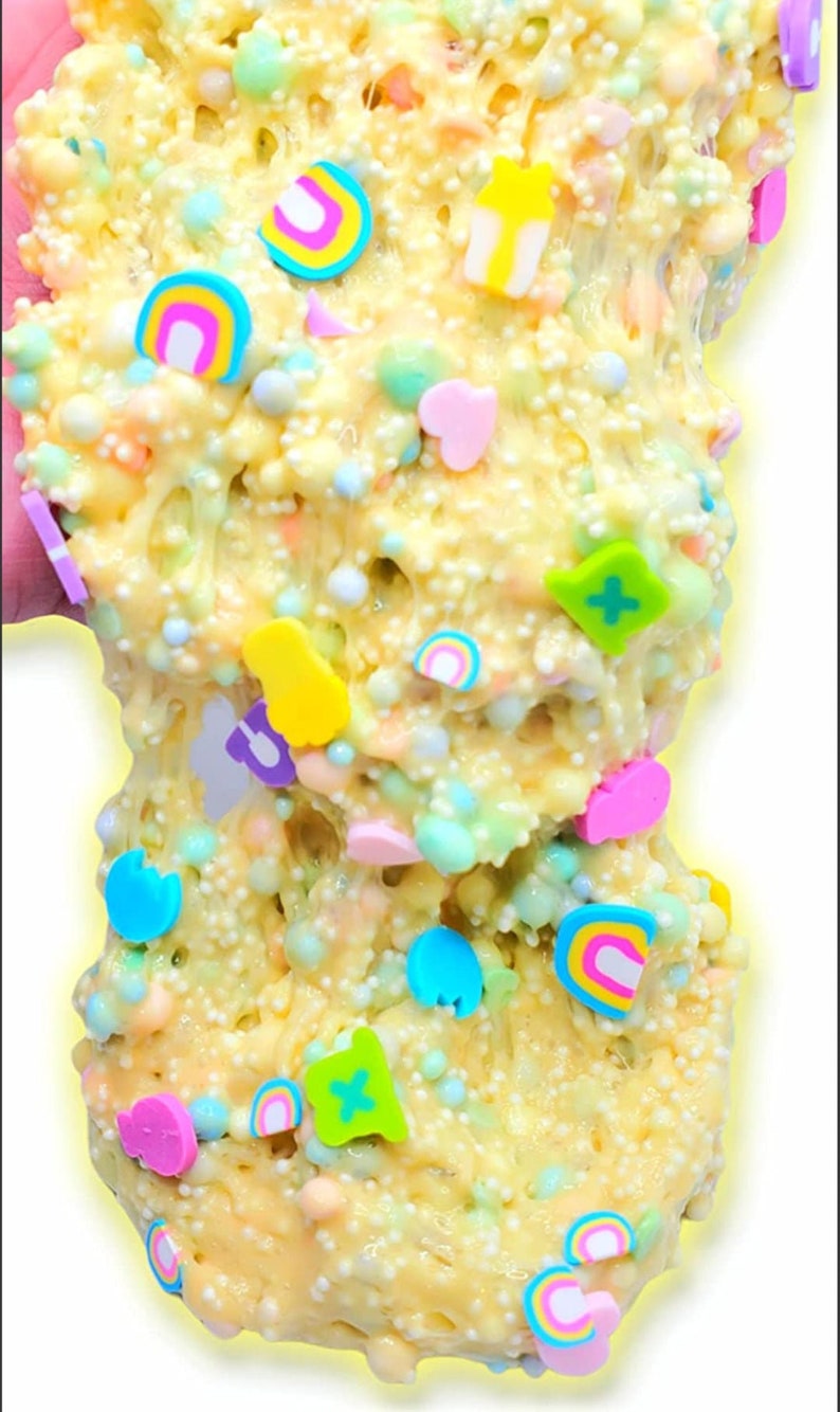 Lucky Cereal Crunchy Floam Slime, Scented Handmade Fidget Sensory ...