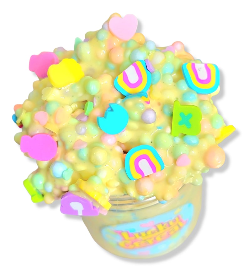 Lucky Cereal Crunchy Floam Slime, Scented Handmade Fidget Sensory ...