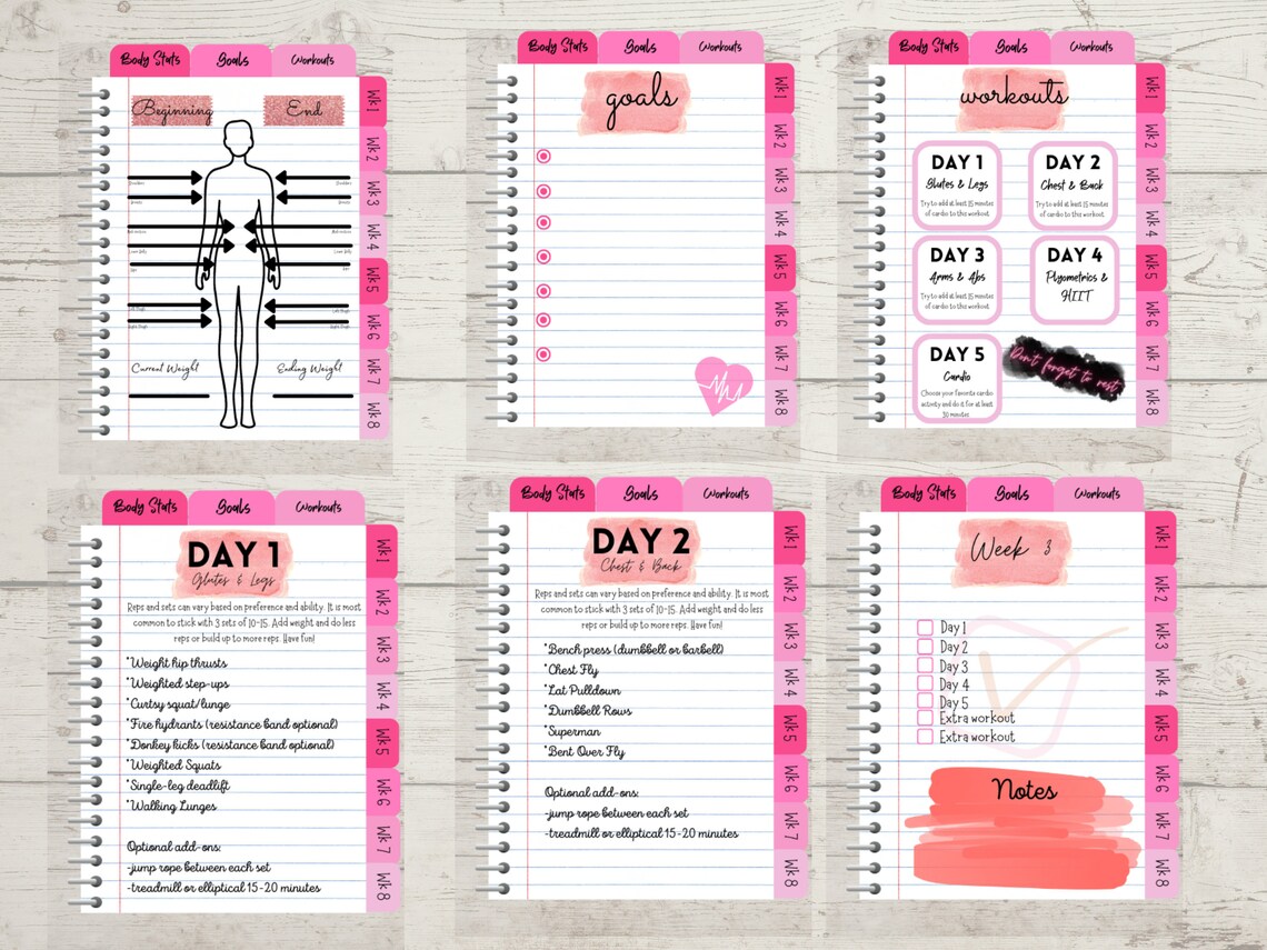 Digital Fitness Planner | Goodnotes Fitness Planner | Digital Fitness ...