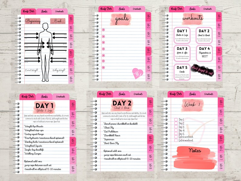 Digital Fitness Planner | Goodnotes Fitness Planner | Digital Fitness ...
