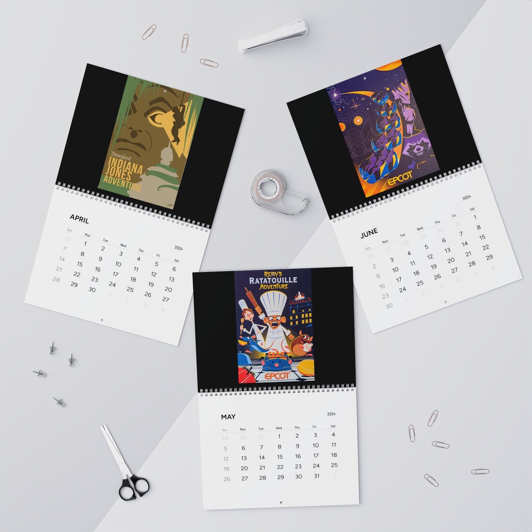 My Favorite Theme Park Ride Posters Disney Parks Wall Calendar - Etsy