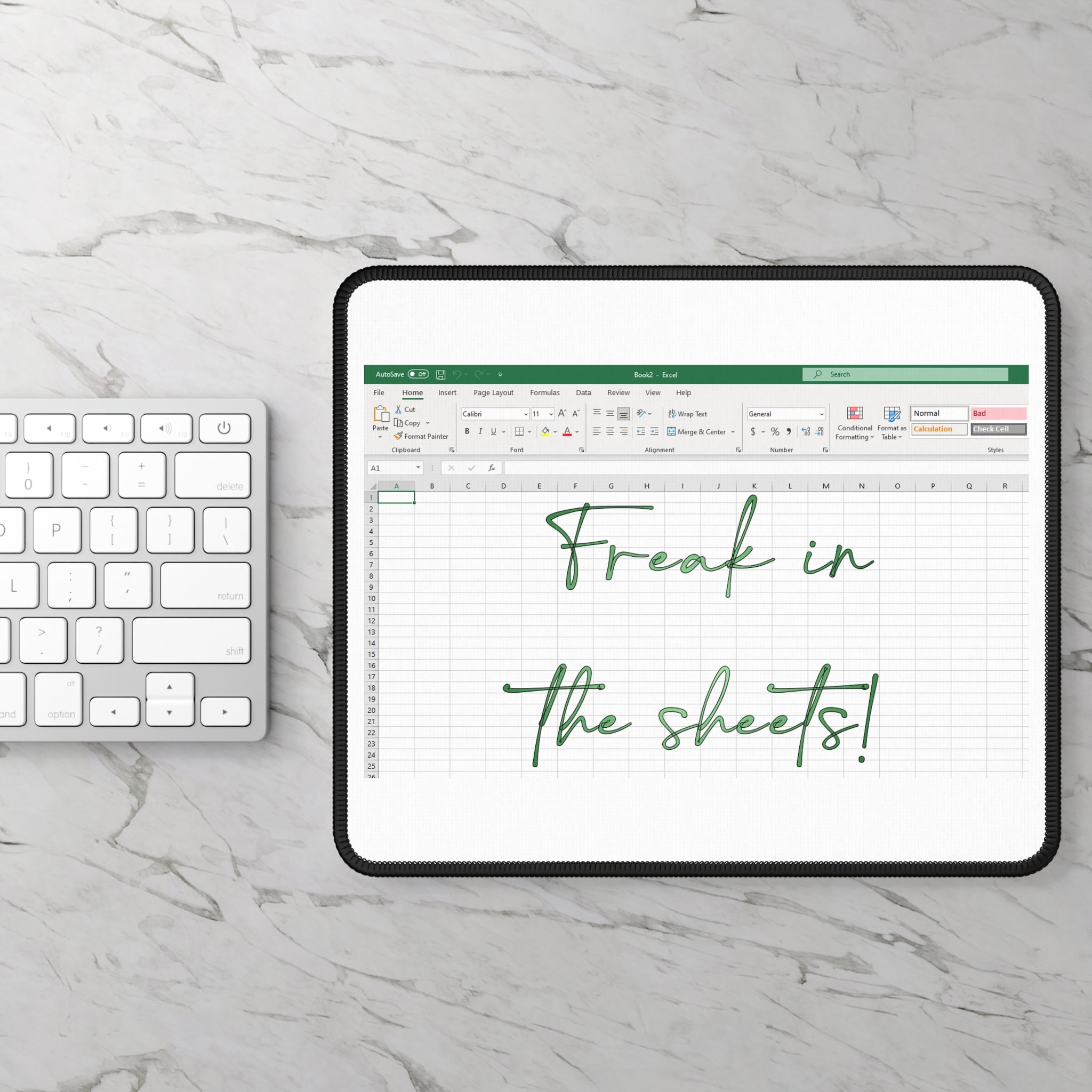 Freak in the Sheets ~ the Excel Sheets! Mouse Pad for Spreadsheet ...