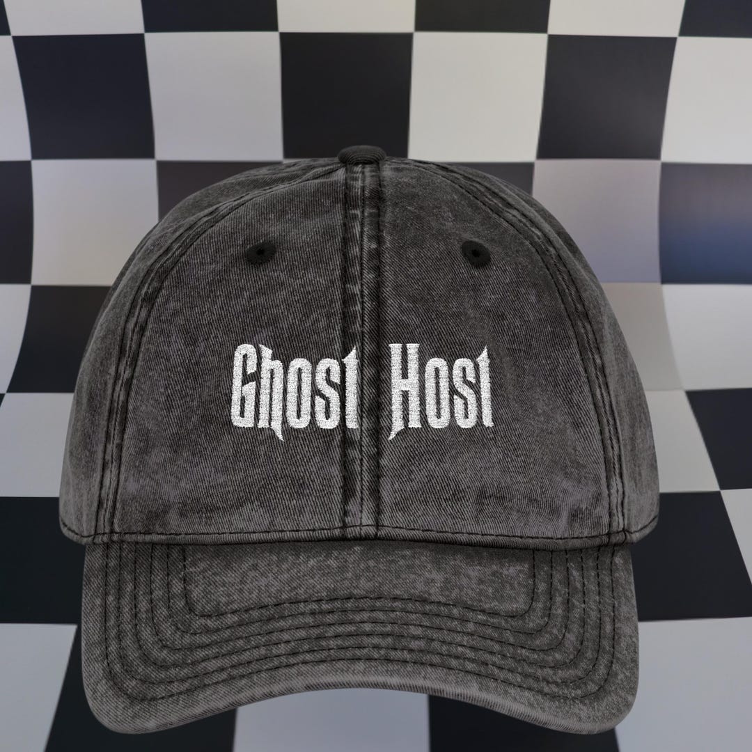 Ghost Host Washed Hat, Halloween Haunted Mansion Hat, Boo to You ...