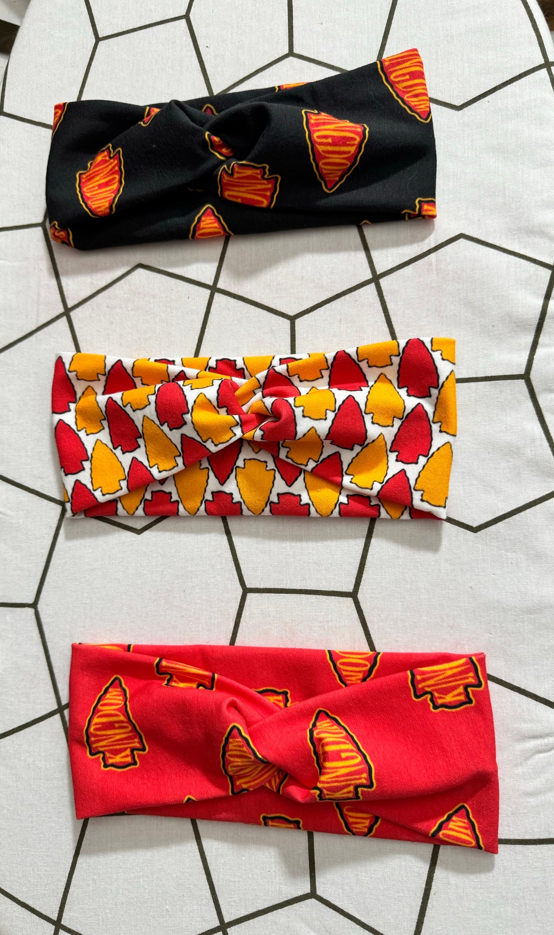 Kansas City Chiefs Headbands - Etsy