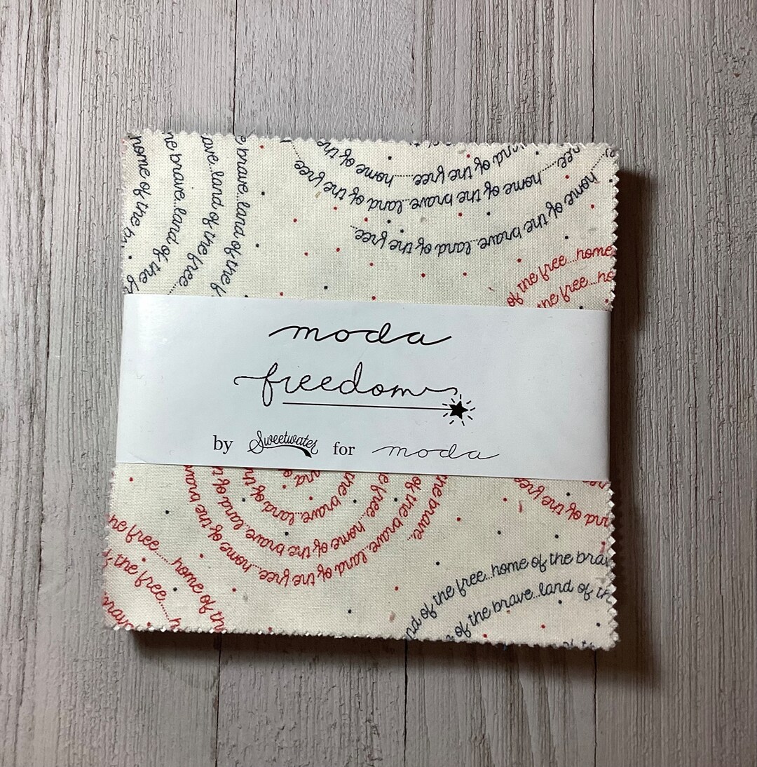 Freedom by Sweetwater for Moda Fabrics CHARM PACK New Out of Print Hard ...