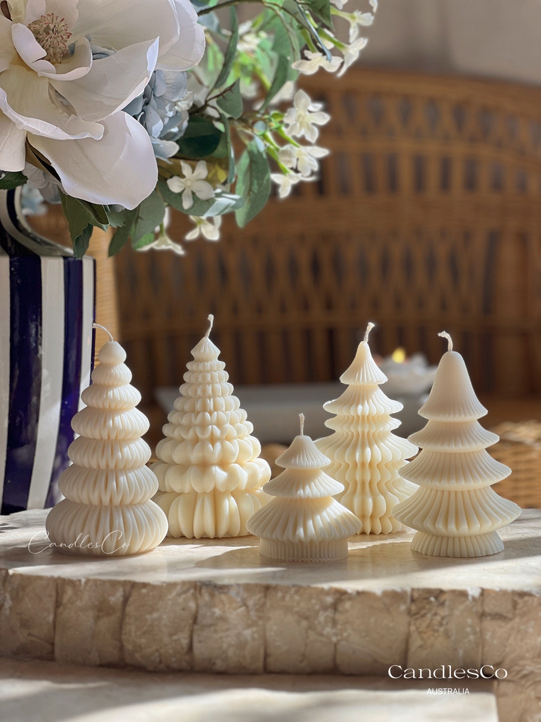 Christmas Tree Candles | Handmade Candles | Decor Trees | Ornaments ...