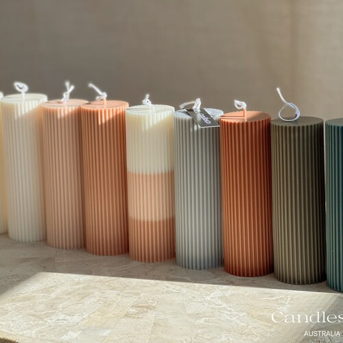 Column Pillar Candles Color - Etsy Australia