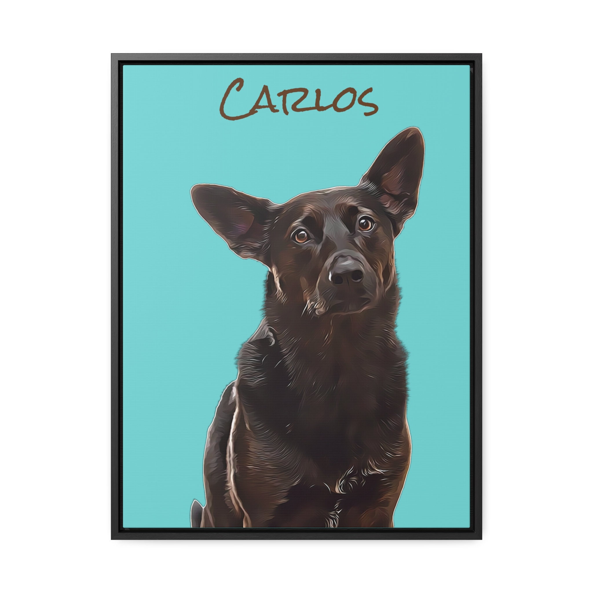 Custom Pet Portraits Using Pet Photo Personalized Digital Dog Portraits ...