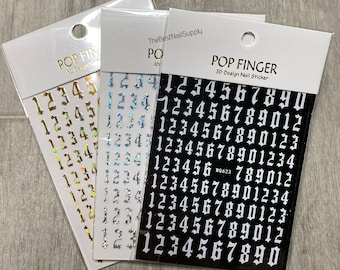 Number Nail Art - Etsy