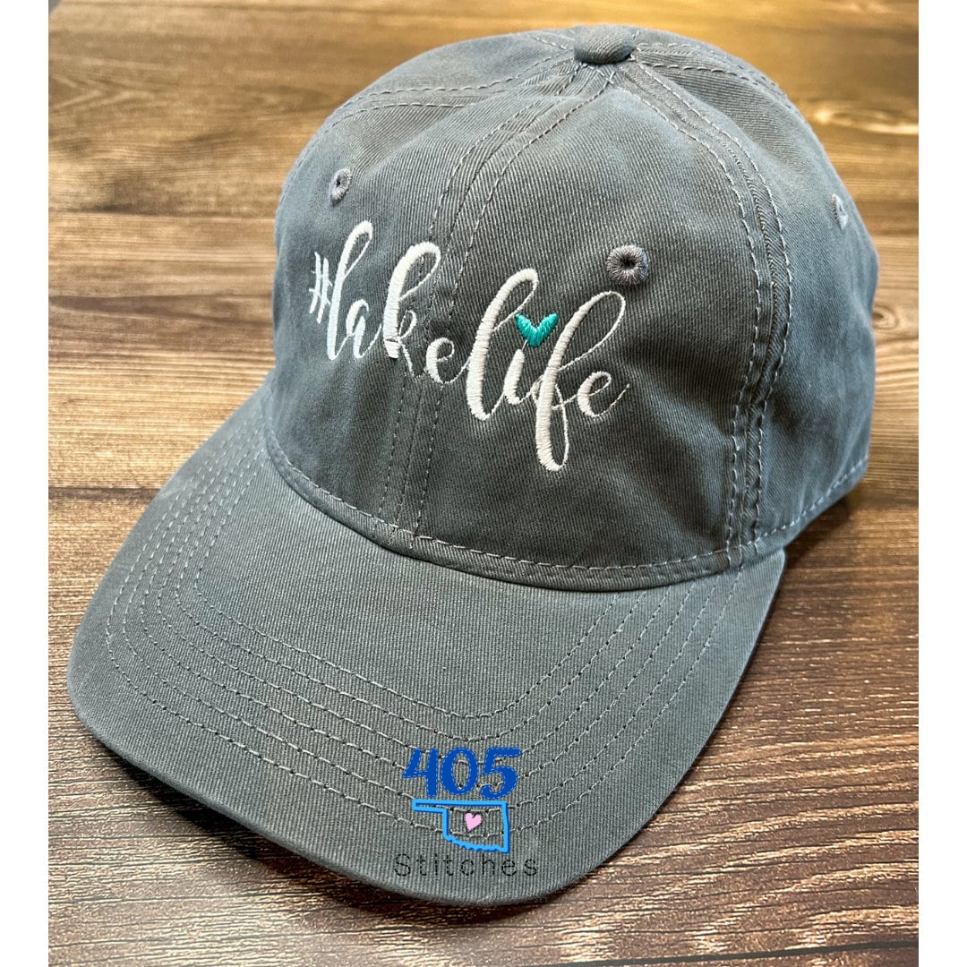 Lake Life Hat, Lakelife Hat, Lake Life Embroidered Hat, Baseball Cap ...