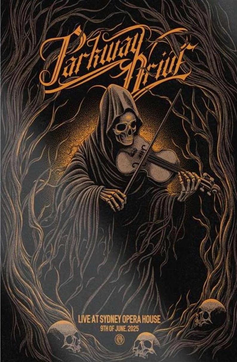 Metalcore Sydney AUS Tour 2025 Poster – Rock Concert Wall Art ...