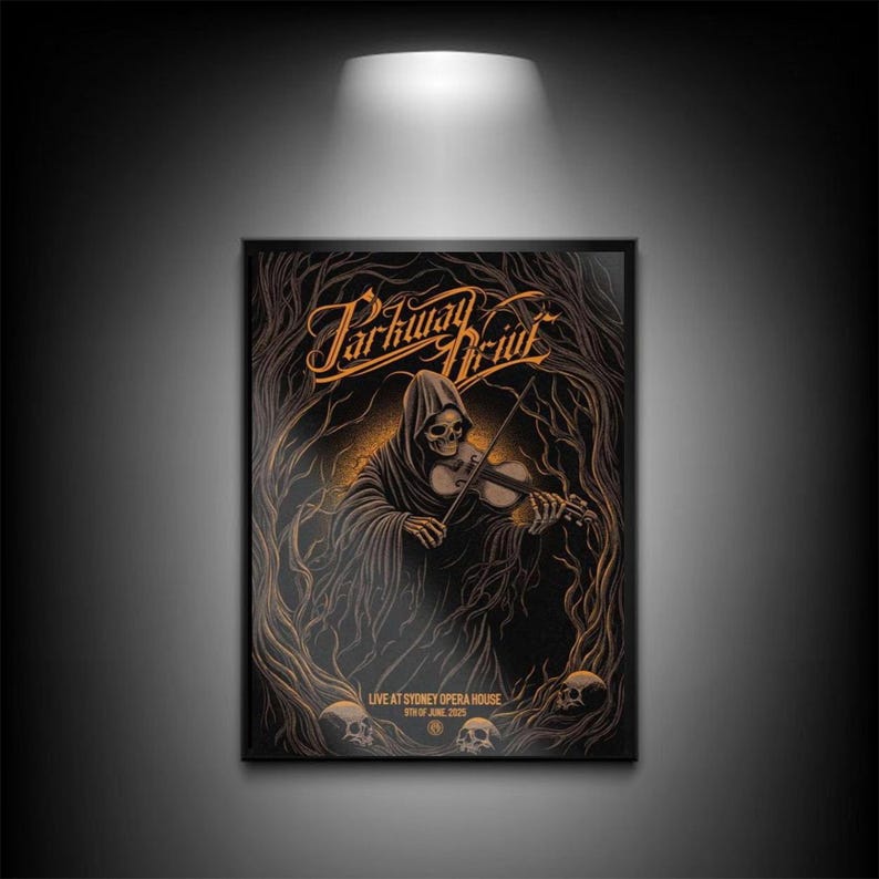 Metalcore Sydney AUS Tour 2025 Poster – Rock Concert Wall Art ...