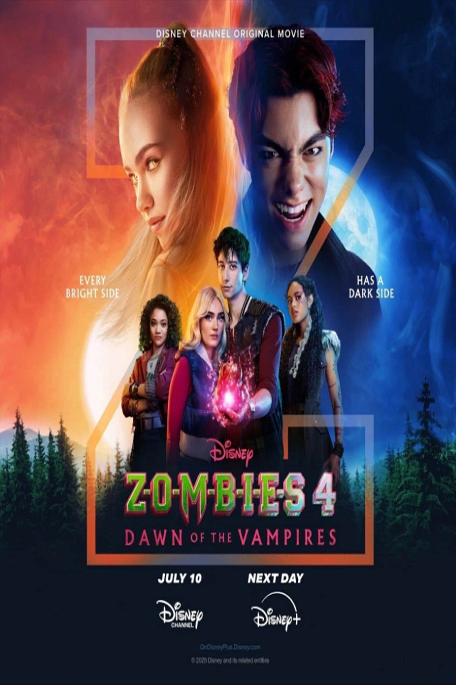 New!! Zombies 4 - Dawn of the Vampires 2025 Movie Poster - Etsy