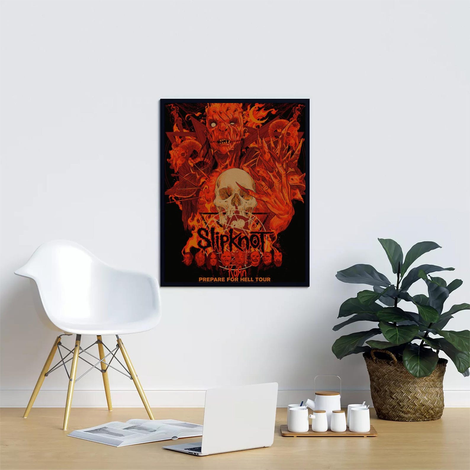 Vintage Heavy Metal Band Kraft Paper Poster Retro Bar Wall Decor, Add ...