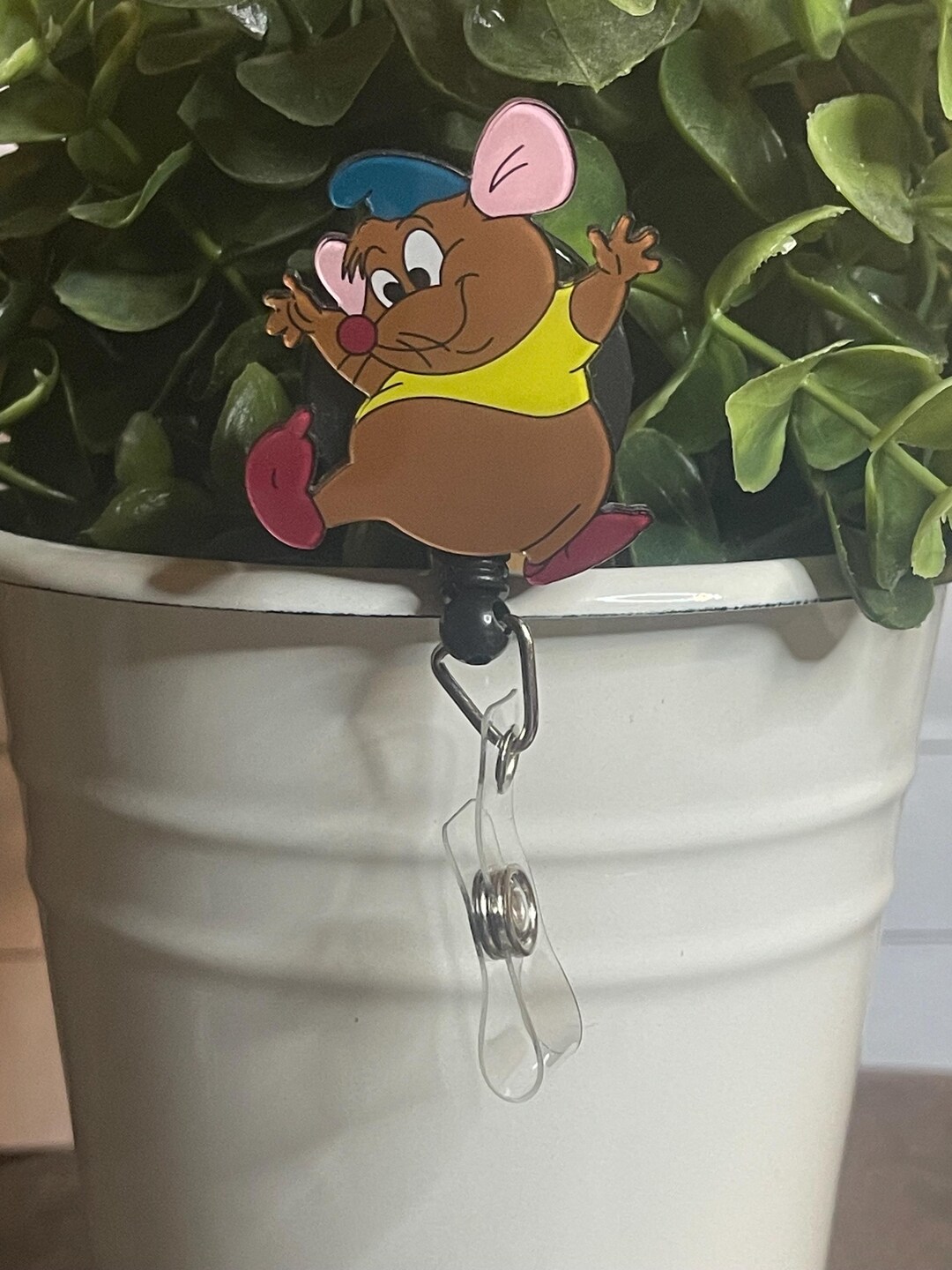 2” Cinderella Gus Gus Mouse Badge Reel - Etsy