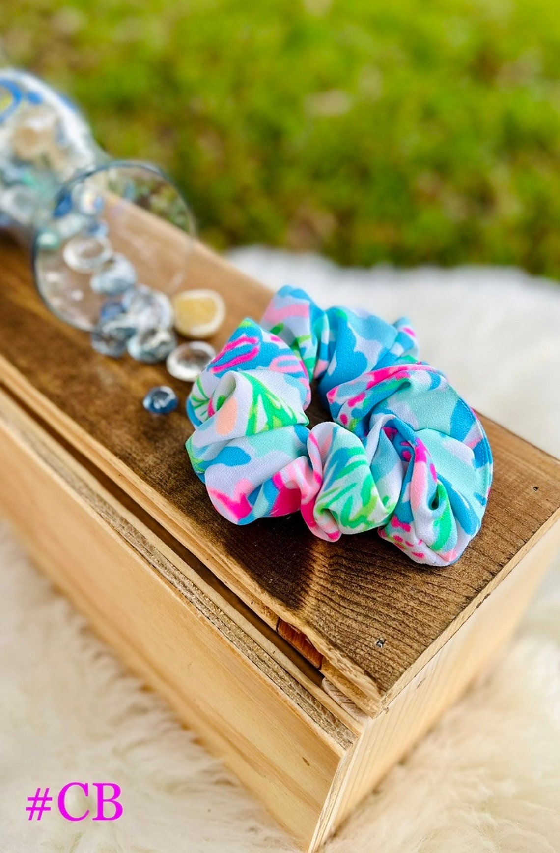 Hair Scrunchie Lush Full Luxurious Volume Happy Bright Colorful Beachy ...