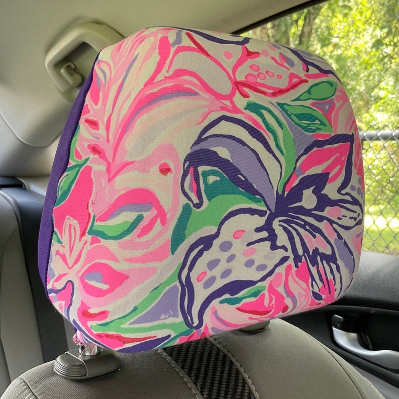 Steering Wheel Seat Belt Head Rest Covers in a Beautiful Colorful ...