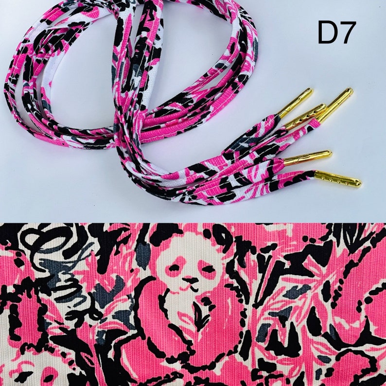 Shoe Laces Made With LP Dobby Fabric Gold Ends Unique Special Gift ...