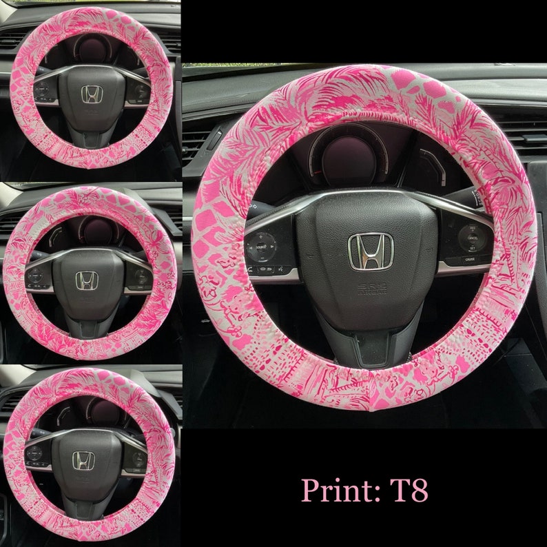 Steering Wheel Head Rest Seat Belt Covers in a Beautiful Colorful ...