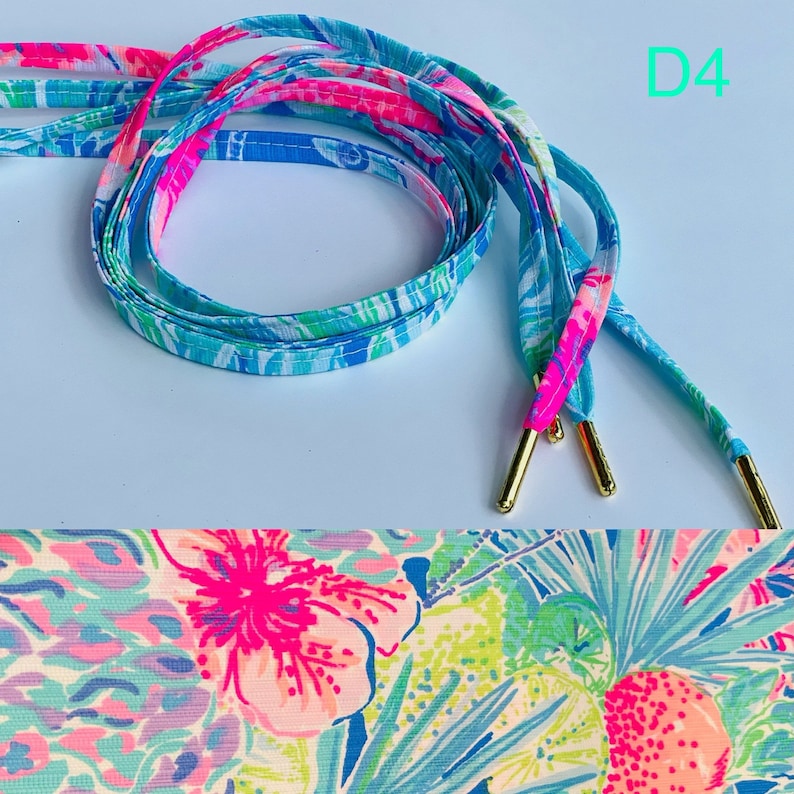 Shoe Laces Made With LP Dobby Fabric Gold Ends Unique Special Gift ...