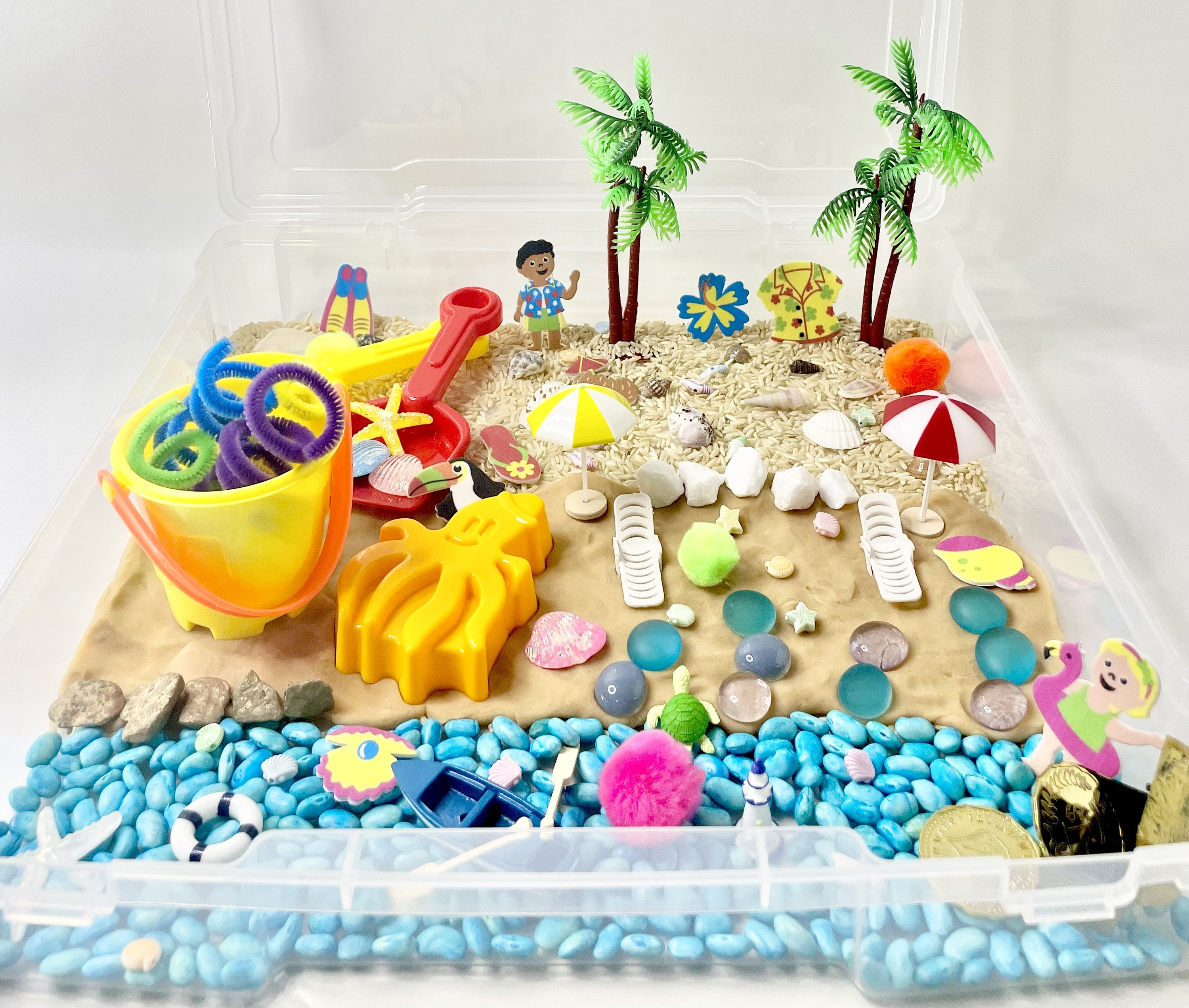 Day at the Beach Sensory Bin Beach Sensory Bin Beach Sensory - Etsy