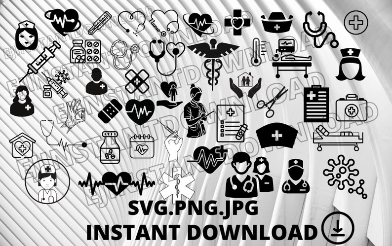 Medical Field Svg Bundle, Medical Svg, Nurse Tools Svg Bundle, Nurse ...
