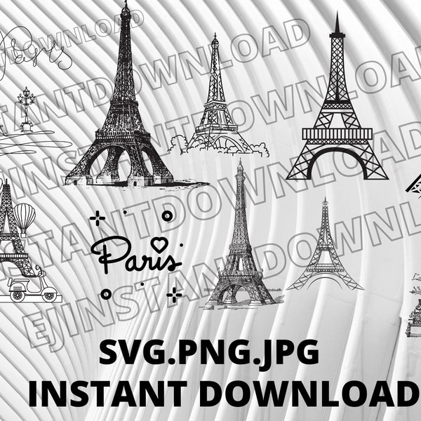 Paris Svg Bundle - Etsy
