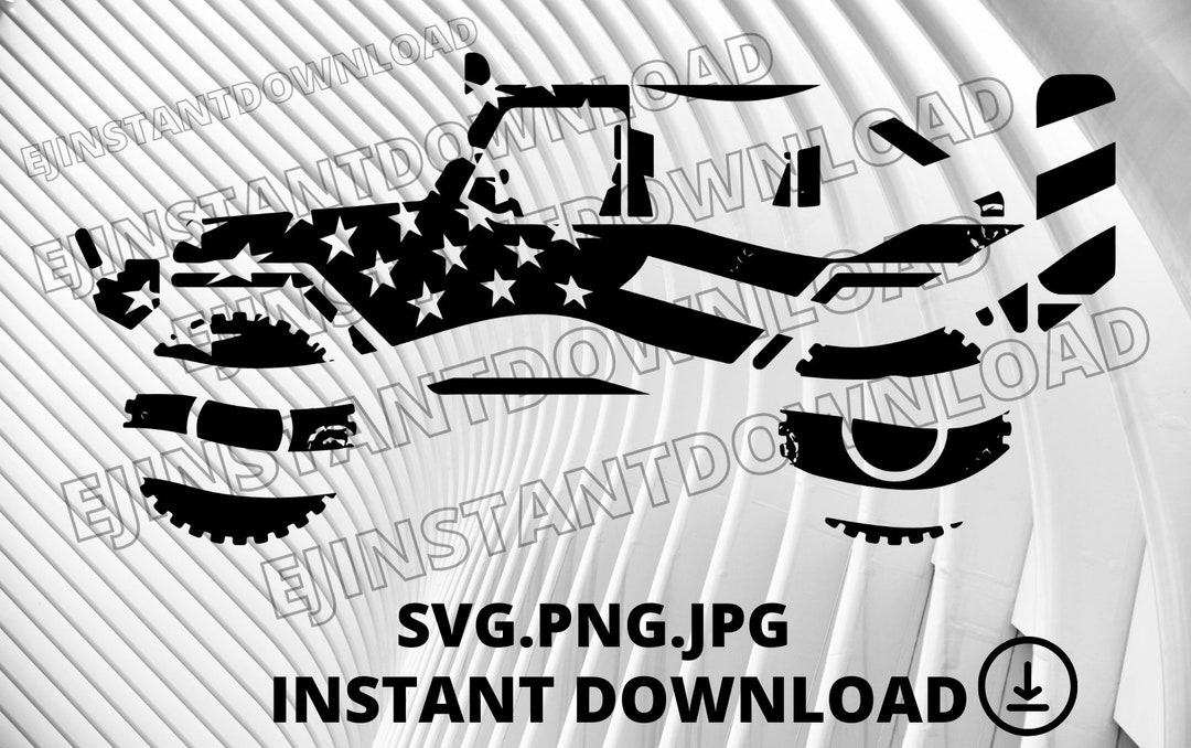 Bandera estadounidense Off Road CAR Svg, Archivo instantáneo SVG de ...