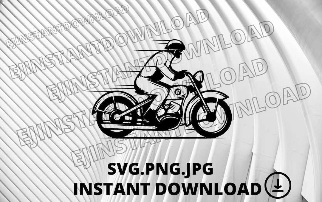Motorbike Rider Svg, Motorcycle SVG - Motorcycle Rider Digital File ...