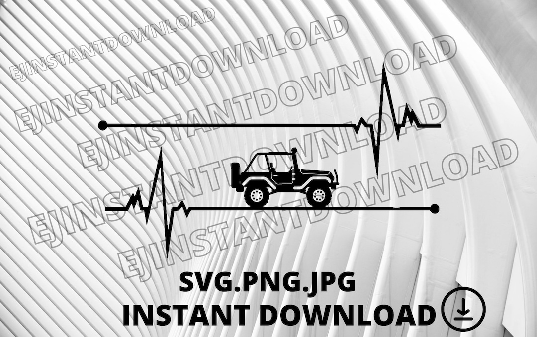 4x4 Heartbeat Svg, Car Heartbeat Svg, Sport Car Heartbeat Svg, Png, off ...