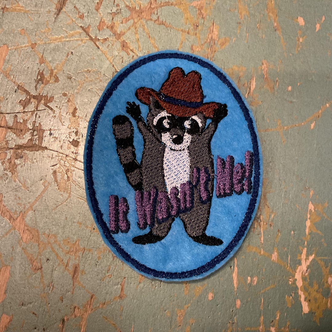 Patch the Most Innocent Raccoon Ever, Patch - Etsy