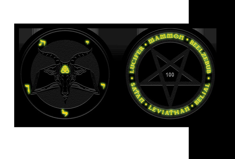 The Satanic Library Challenge Coin - Etsy