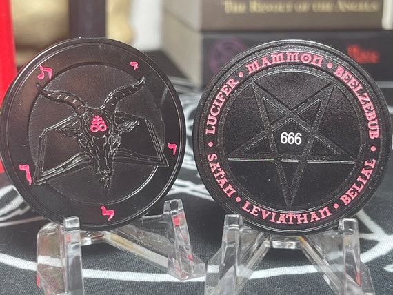 The Satanic Library Challenge Coin - Etsy