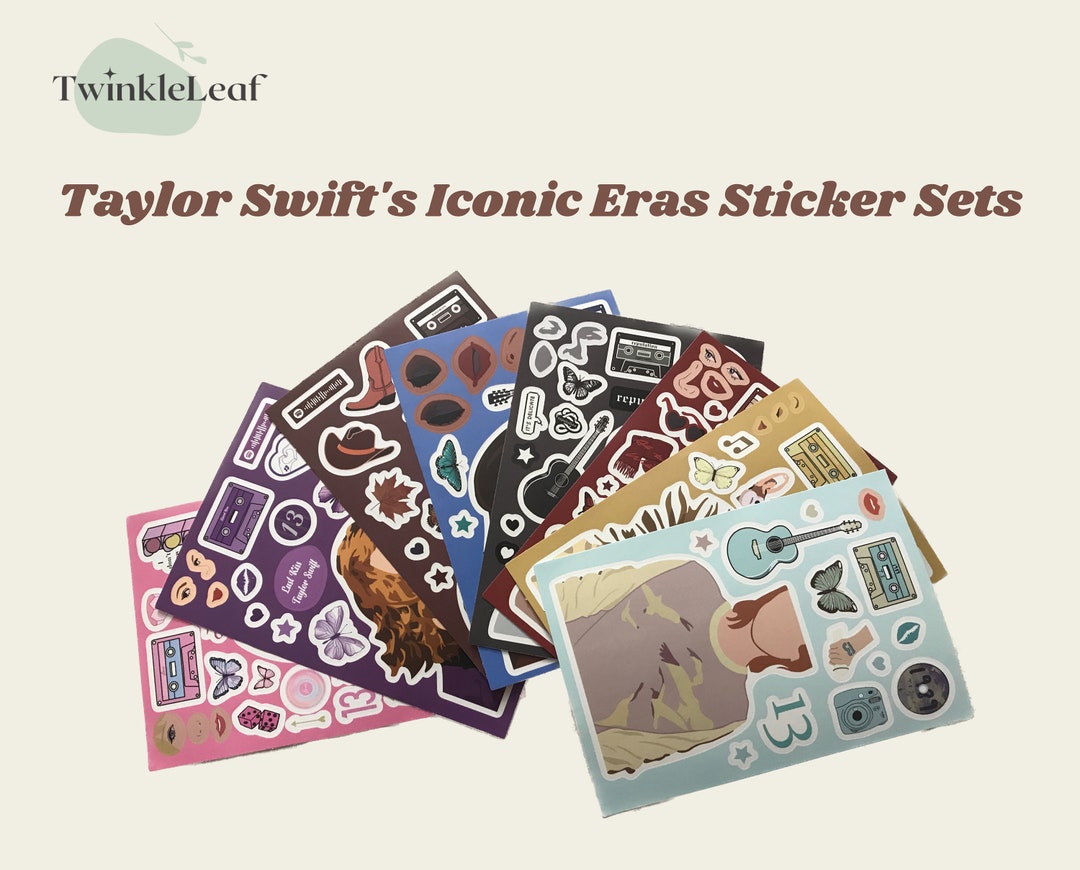 Taylor Swift's Iconic Eras Sticker Sets - Etsy