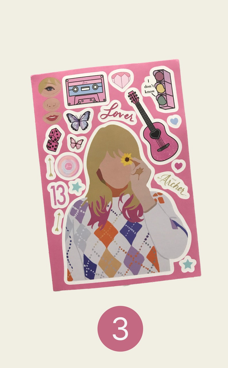 Taylor Swift's Iconic Eras Sticker Sets - Etsy
