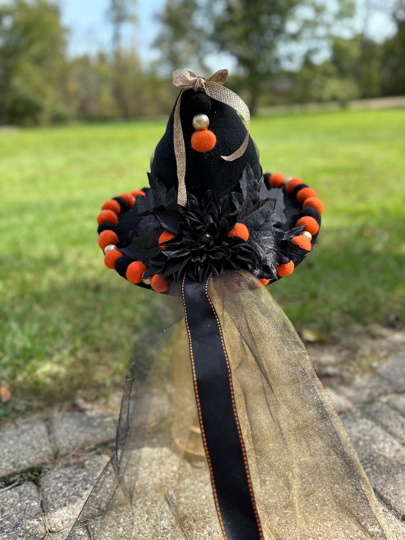 Witch Hat - Decorated Whimsical Cottagecore Halloween - Etsy