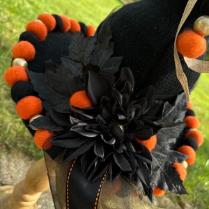 Witch Hat - Decorated Whimsical Cottagecore Halloween - Etsy