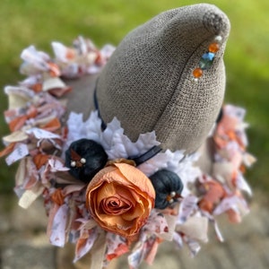 Witch Hat Cottagecore Whimsical Pumpkin Witch Hat Embellished Witch Hat ...