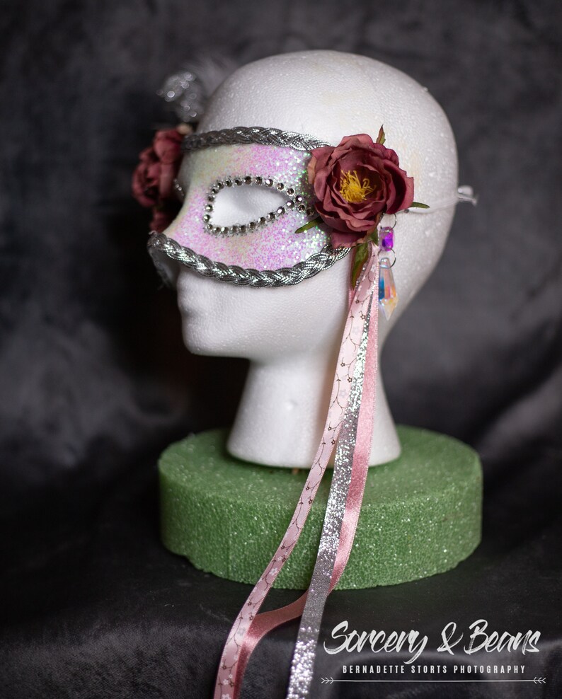 Masquerade Party Mask Pink/rose Theme - Etsy