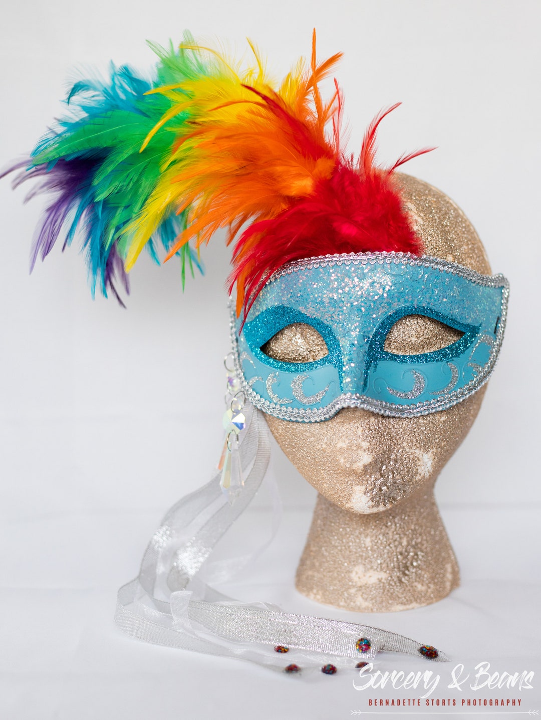 Masquerade Mask Rainbow Mask Dance Prom Mask Party Mask Costume - Etsy