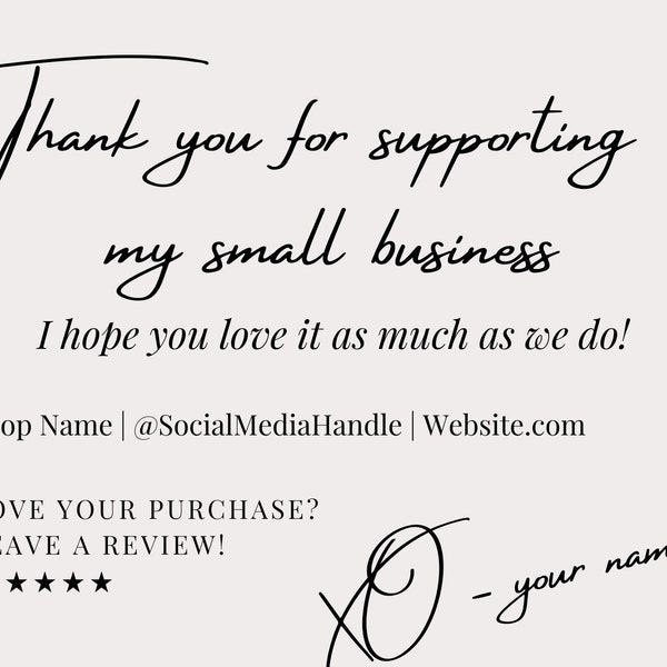 Packaging Inserts - Etsy