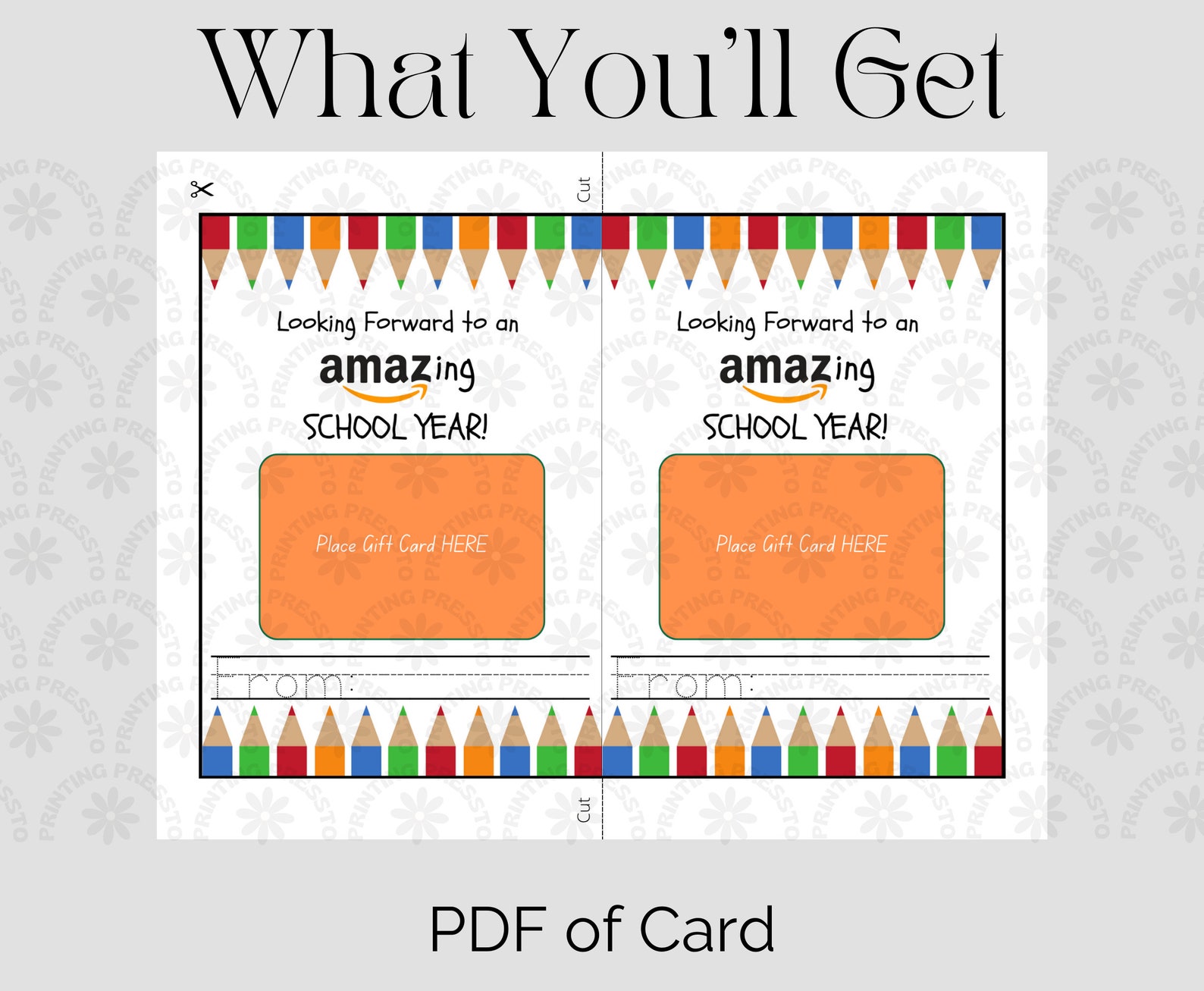 Amazing School Year, Back to School Amazon Gift Card Greeting Card, New ...