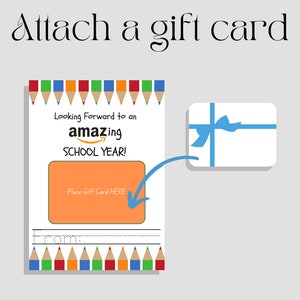 Amazing School Year, Back to School Amazon Gift Card Greeting Card, New ...