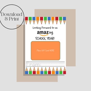 Amazing School Year, Back to School Amazon Gift Card Greeting Card, New ...