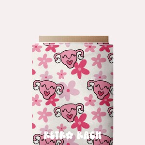 OBGYN Uterus Seamless Repeating Pattern - Healthcare Anatomy Fabric ...