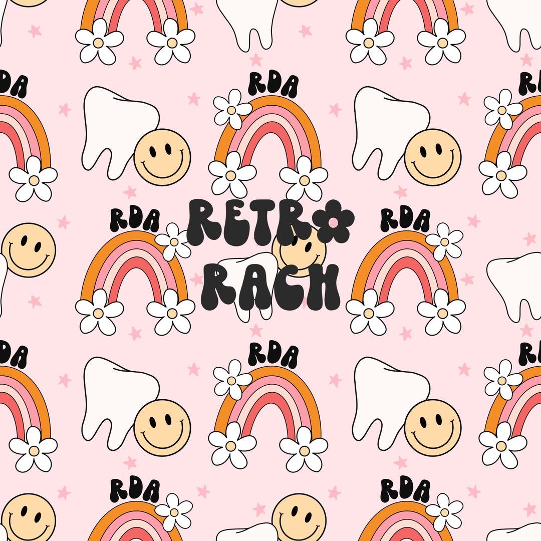 RDA Seamless Repeating Pattern - Retro Fabric Design for Sublimation - Etsy