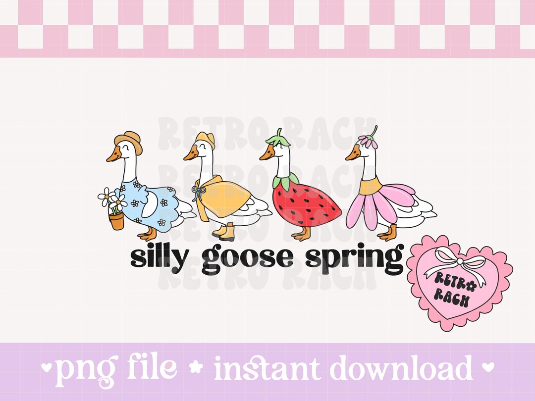 Silly Goose Spring Cup Wrap File - Retro and Trendy Cottagecore Design ...